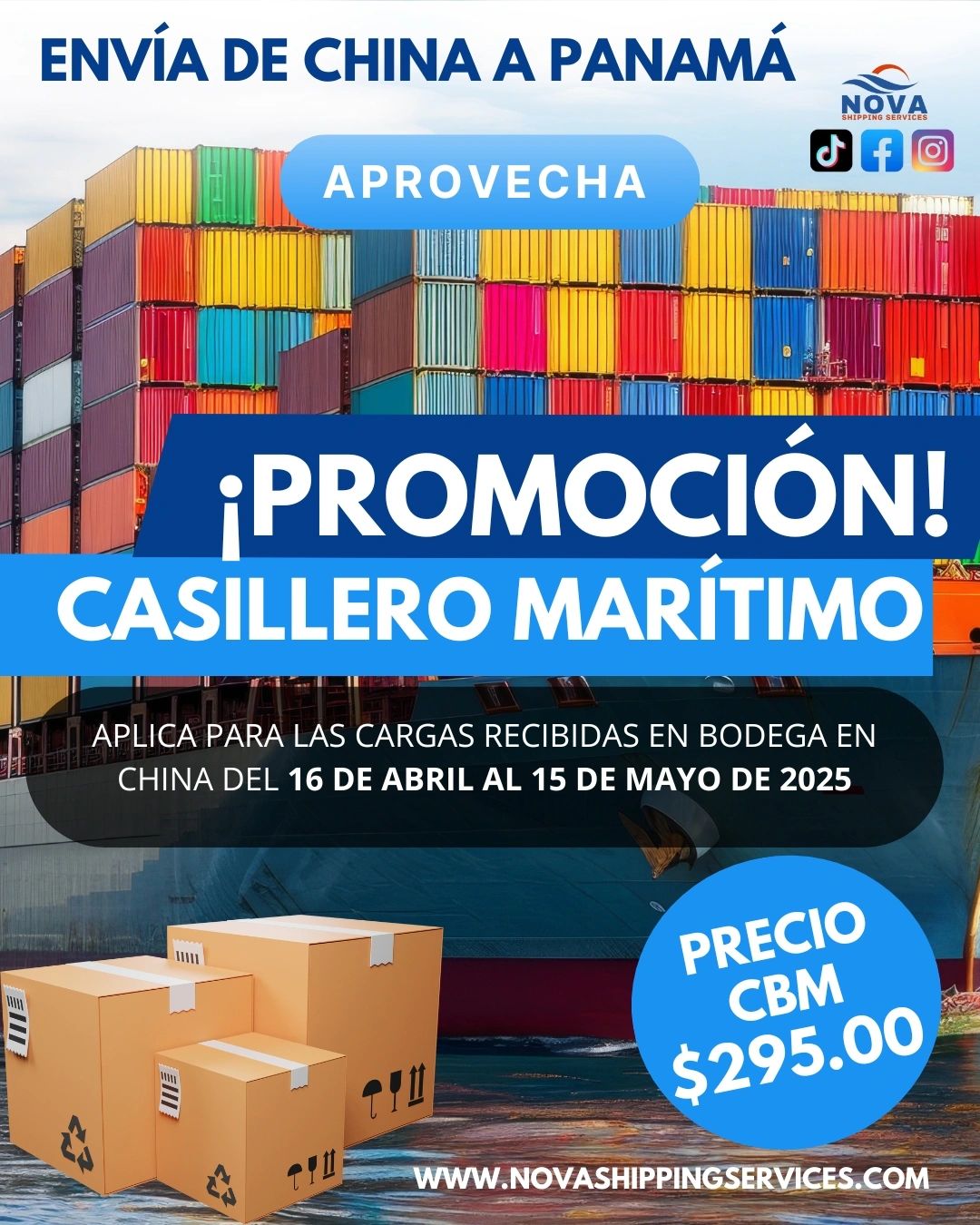 PROMOCIÓN CASILLERO MARÍTIMO CHINA A PANAMÁ